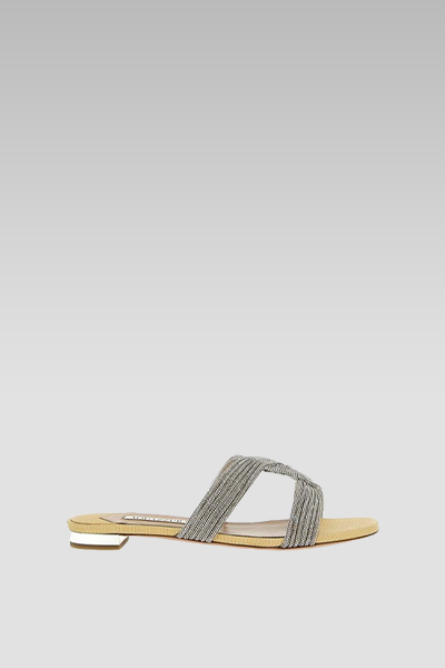 Aquazzura Gatsby Slides– Swankk.pk